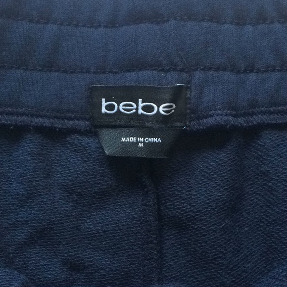 bebe | Pants & Jumpsuits | Bebe Navy Blue Sweatpants In Size M | Poshmark